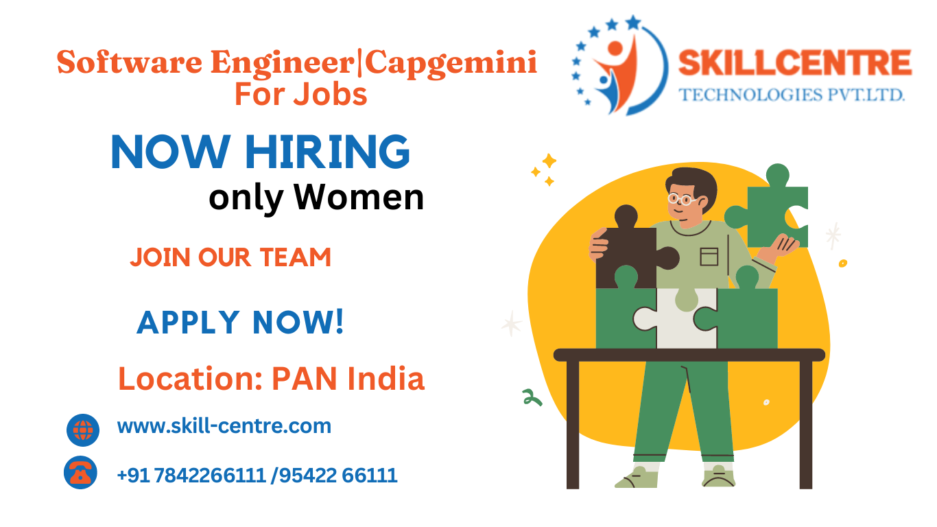 Software Engineer || Capgemini jobs for women 2023-24
